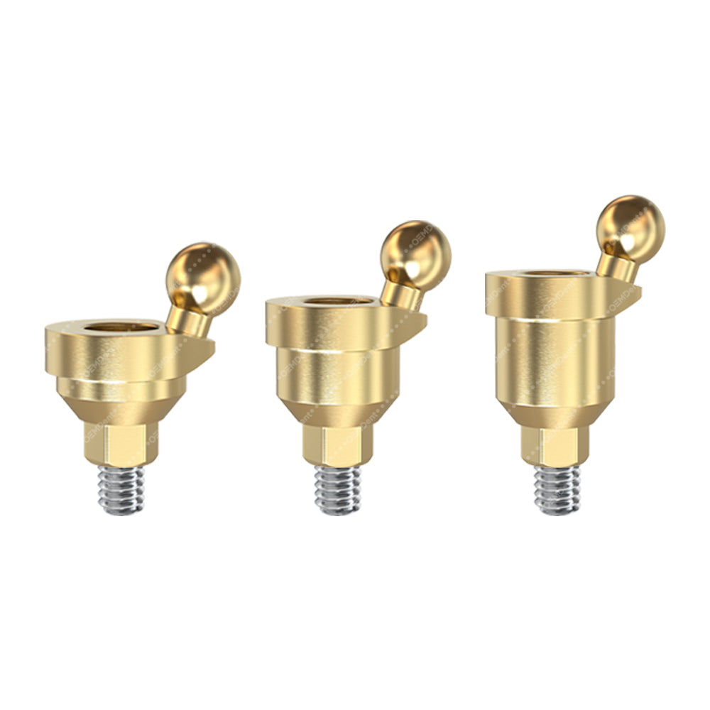 Angulated 18° Ball Attachment - AB Dent Internal Hex Compatible - OEMDent